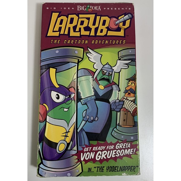 Media | Veggietales Larryboy Vhs Video Tape Greta Von Gruesome In Yodel ...
